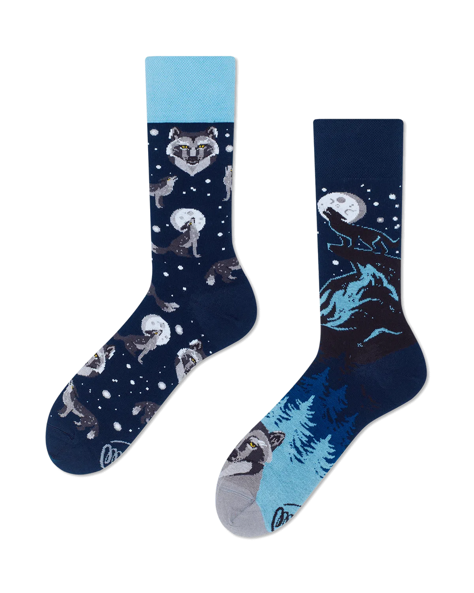 Many Mornings Winter Wolf Socks – Museum Shop at DMNS