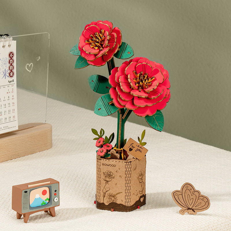 Wooden craft flowers store